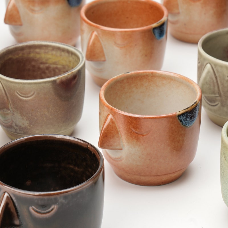 Funny Face Ceramic Coffee Mug - Etsy