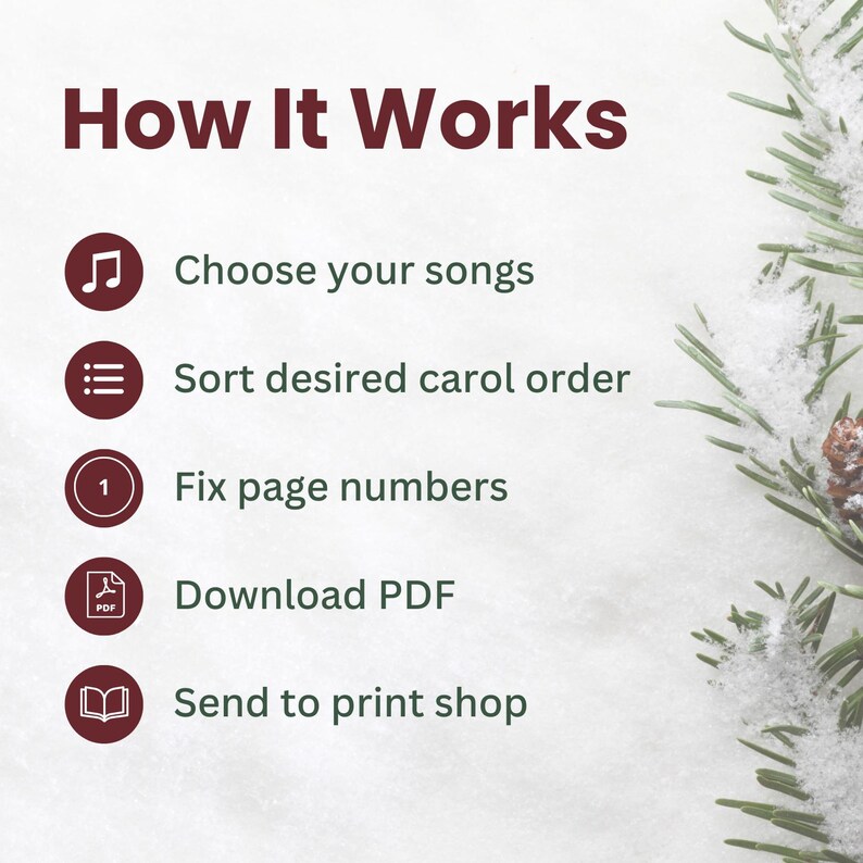 Customizable Christmas Carol Songbook: 20 Holiday Songs (printable ...