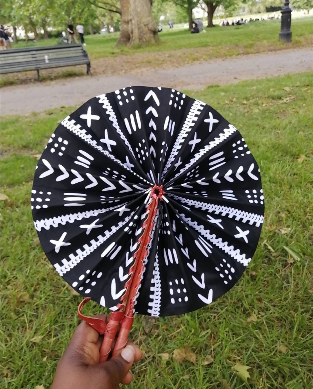 African Print Ghana Fans Traditional Wedding Fans African - Etsy