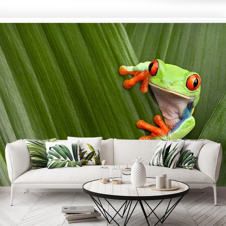 Tree Frog Vlies or Self-adhesive Photo Wall Mural Wallpaper - Etsy