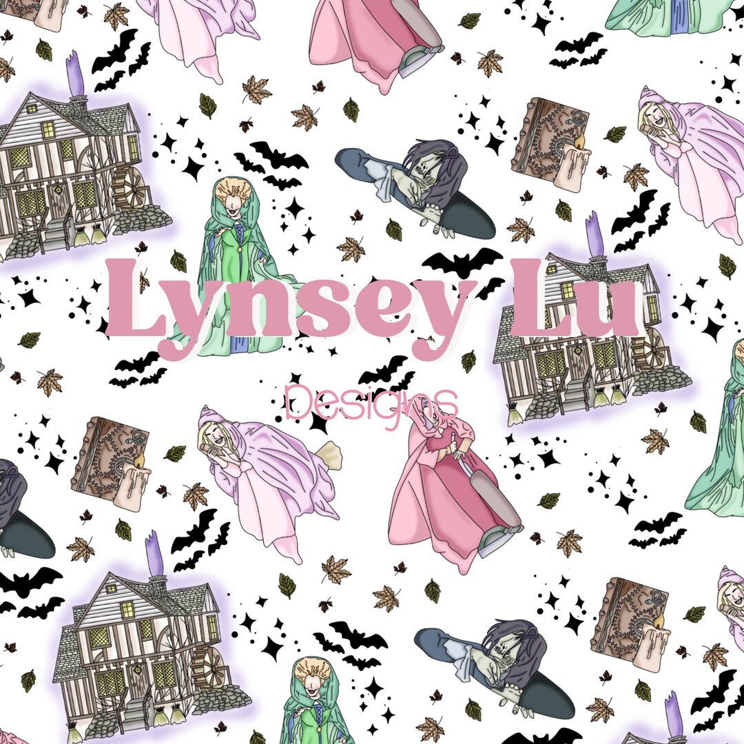 Hocus Pocus Halloween Seamless Pattern PNG / File for Creators ...