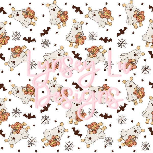 Halloween Seamless Pattern Png - Etsy