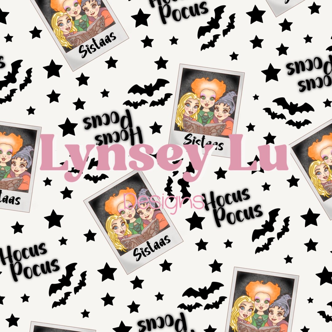 Hocus Pocus Halloween Seamless Pattern PNG / File for Creators ...
