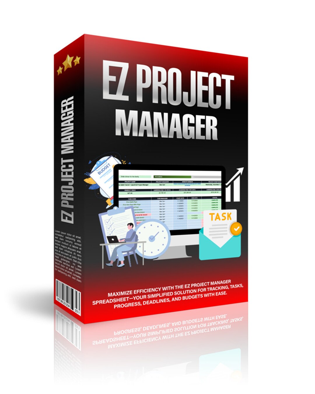 EZ Project Manager: Excel-based Task Manager, Productivity Tool for ...