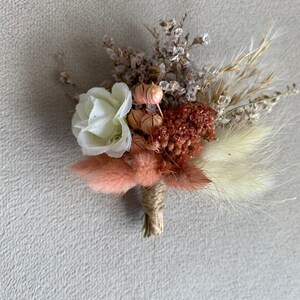 Salmon, Dusty Rose and White Wedding Bouquets Bridal Bridesmaids ...