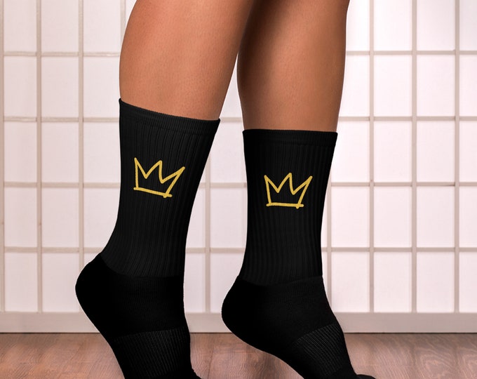 Golden Crown Socks Simple Golden Crown Socks - Etsy