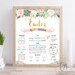Secret Garden Floral Birthday Board Succulent Flowers Summer Rose 1st ...