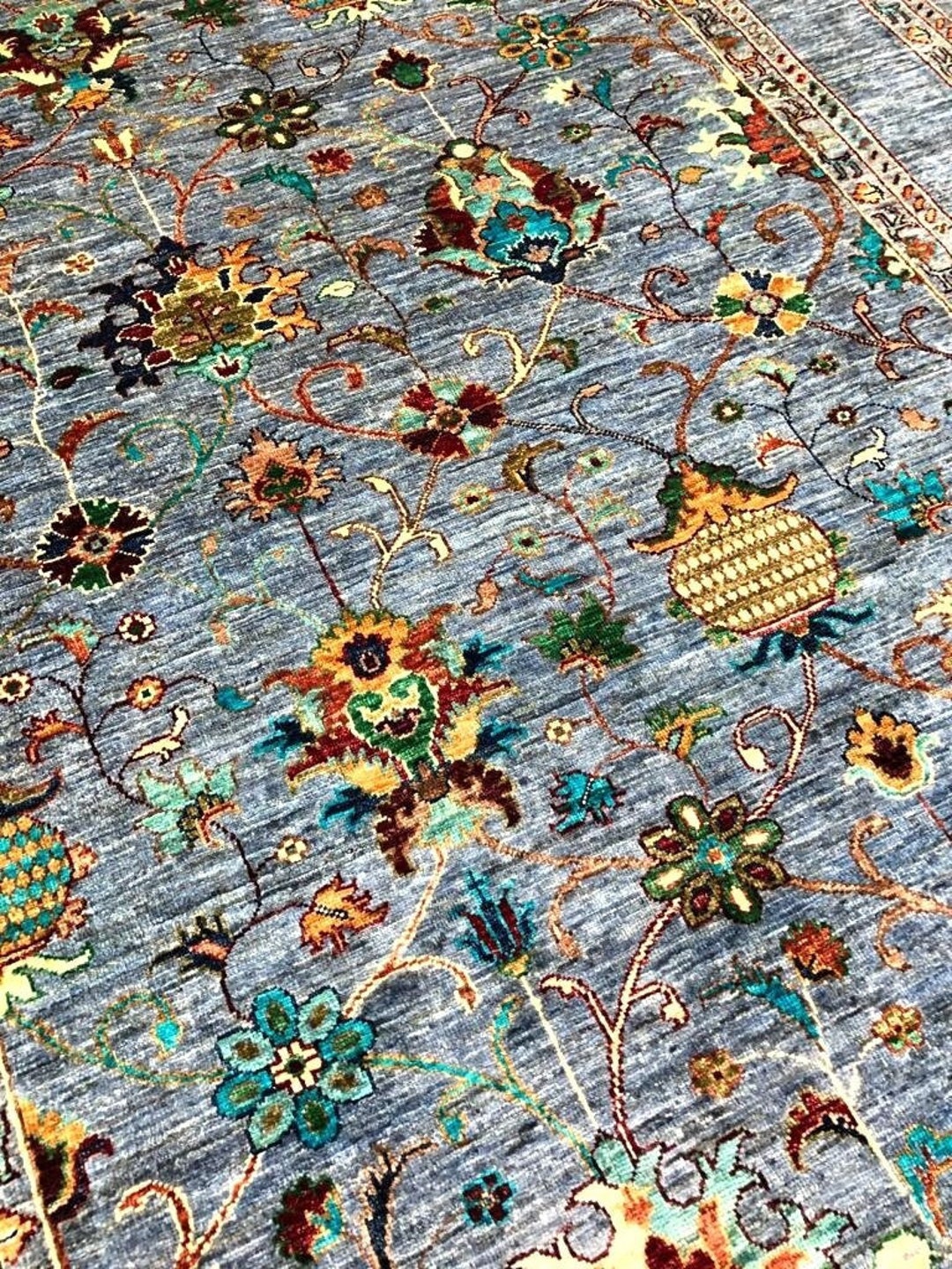 6x8 Rug Mamluk Area Rug Persian Hand Knotted Wool Rug - Etsy