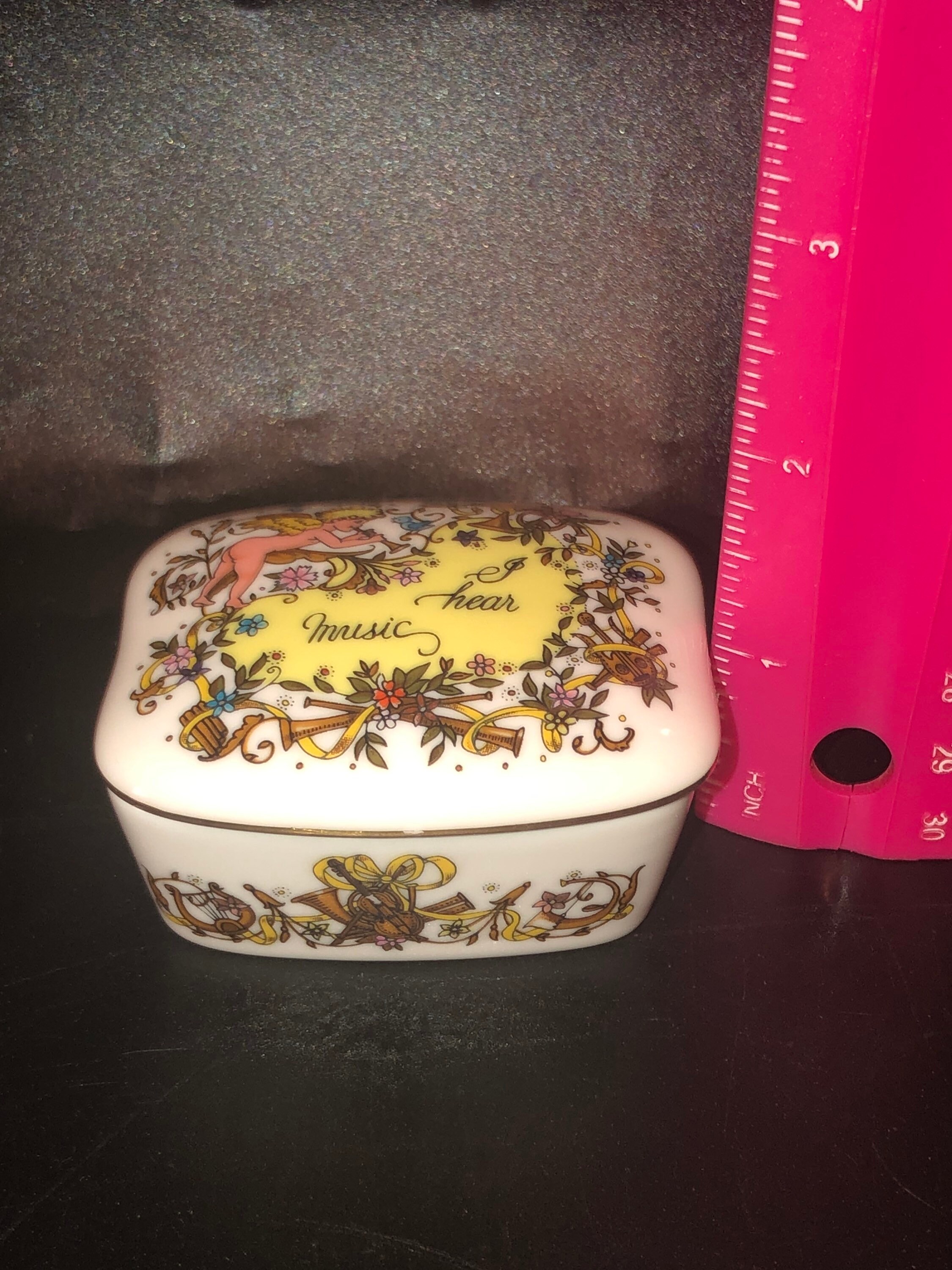 Vintage Franklin Mint Musical Trinket Box Songs of Love I Hear Music - Etsy