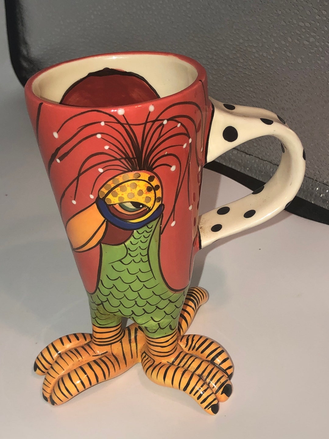 Swak Wacky Bird Tall Ceramic Coffee Mug - Etsy