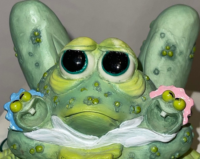 New Old Stock in Box Holland 1994 Sprogz Frog Figurine Frog Spawn Rare ...