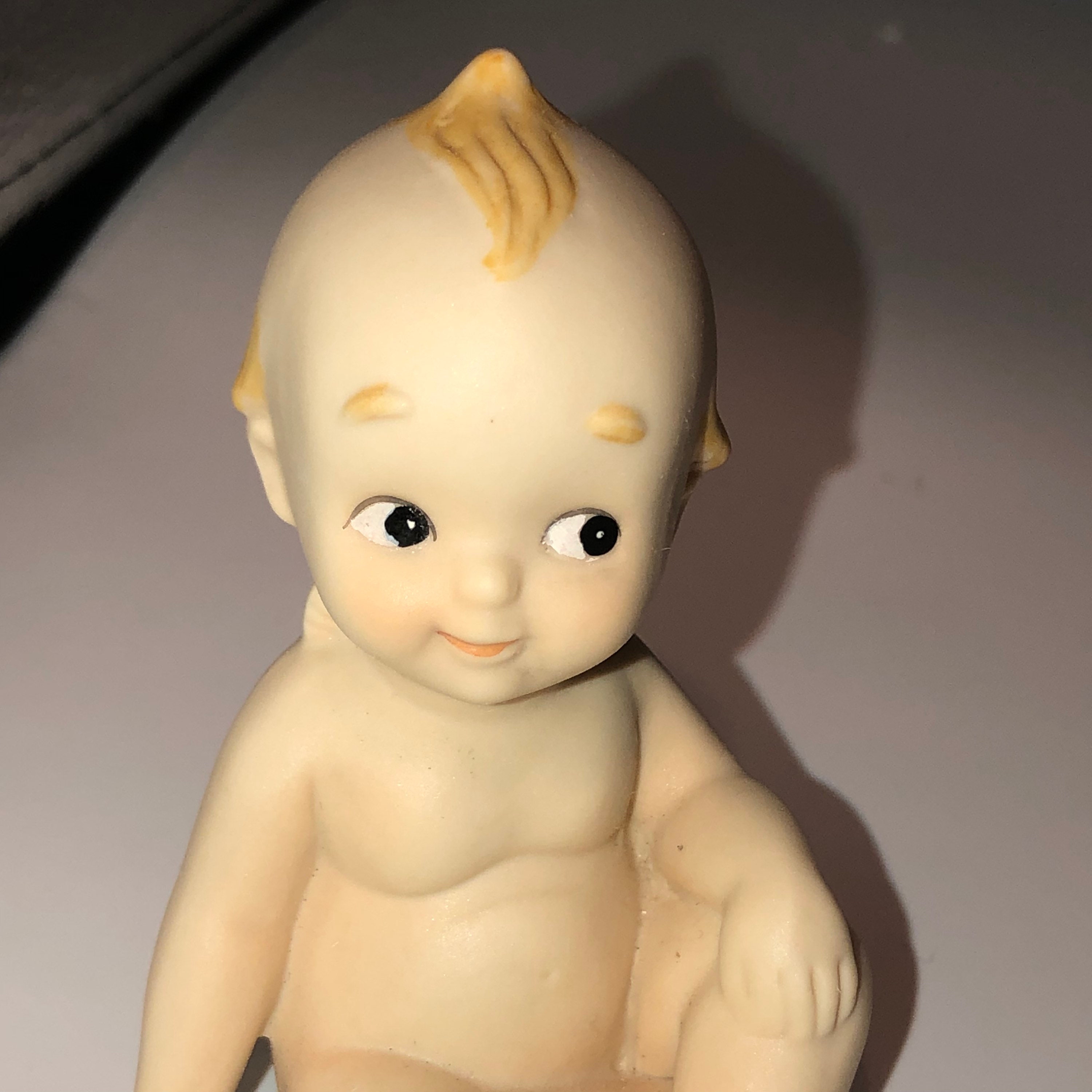 Vintage Lefton Kewpie Figurine Sitting Ceramic - Etsy