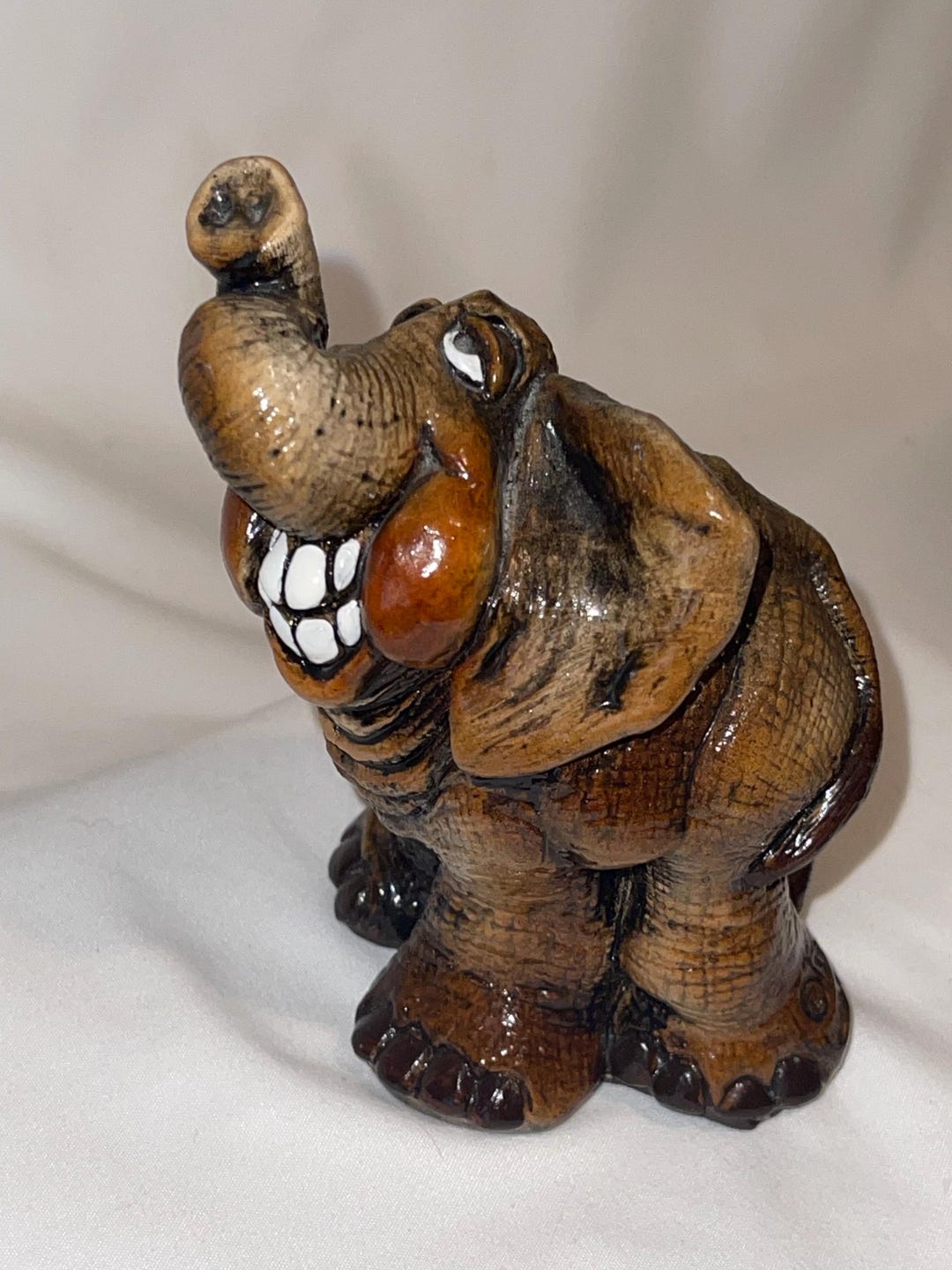 Vintage Beasties of the Kingdom Elephant Figurine by John Raya 2 - Etsy