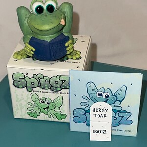 VTG New Old Stock in Box Holland 1994 Sprogz Frog Figurine Horn Toad - Etsy