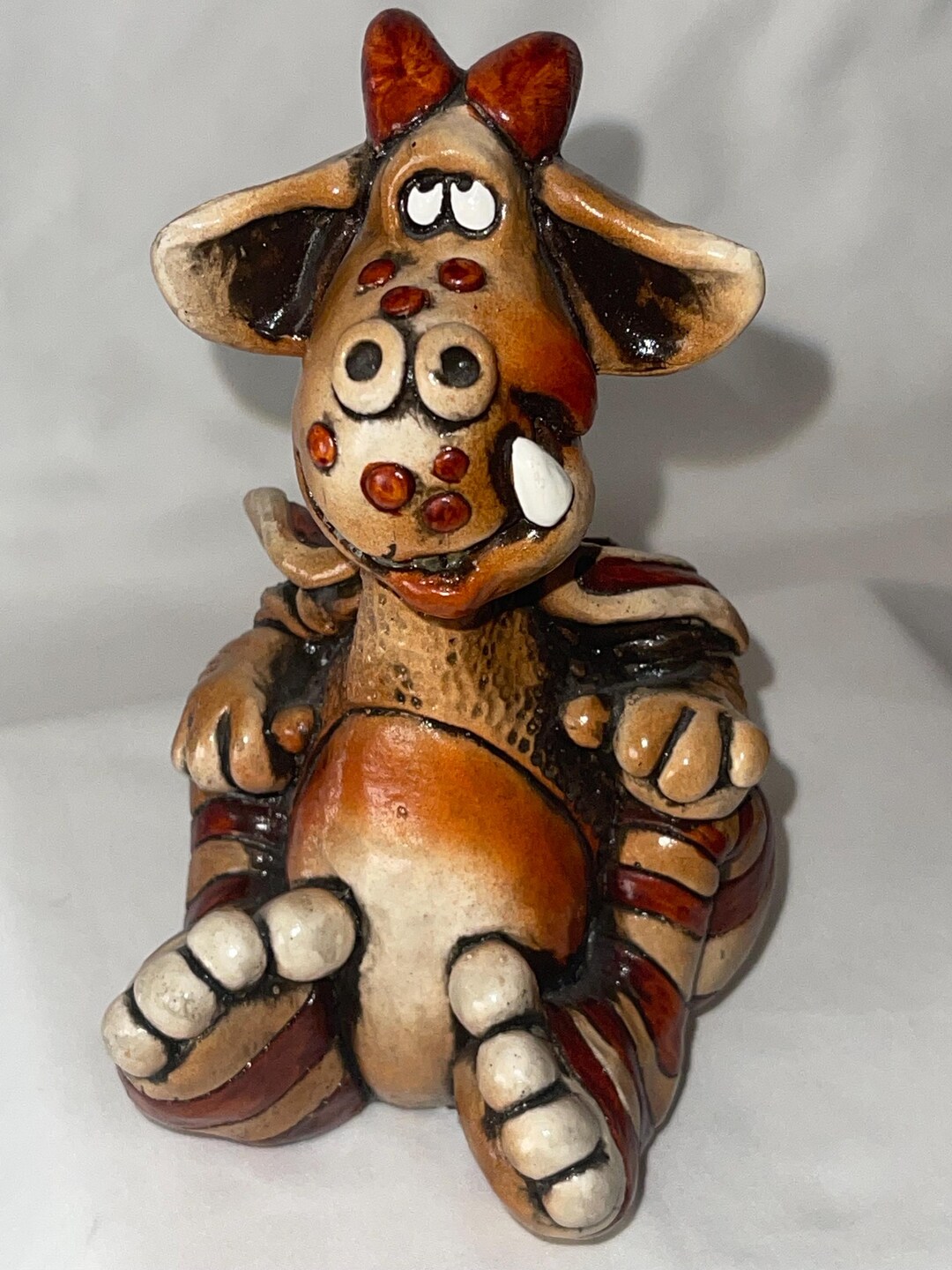 Beasties of the Kingdom 1986 Phizzle the Baby Dragon Figurine John Raya ...