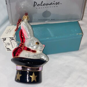 Rare Kurt Adler Polonaise Blown Glass Ornament Magicians Hat Rabbit - Etsy