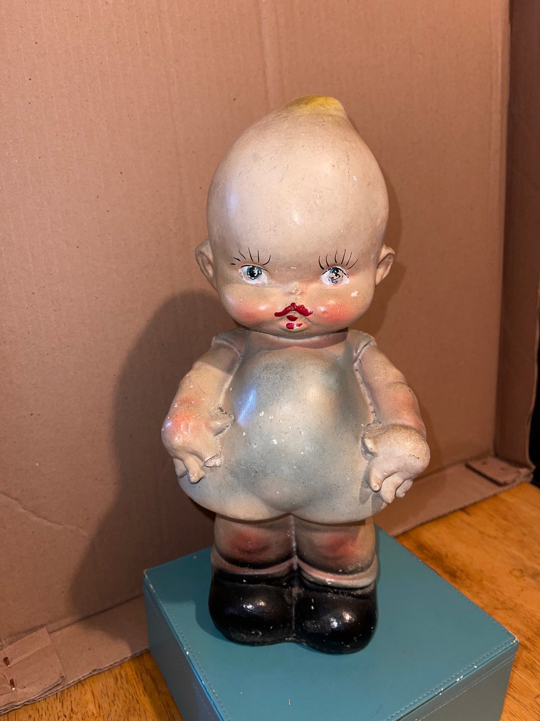 Antique Estate Kewpie Doll Figurine Bank Chalkware 12 - Etsy