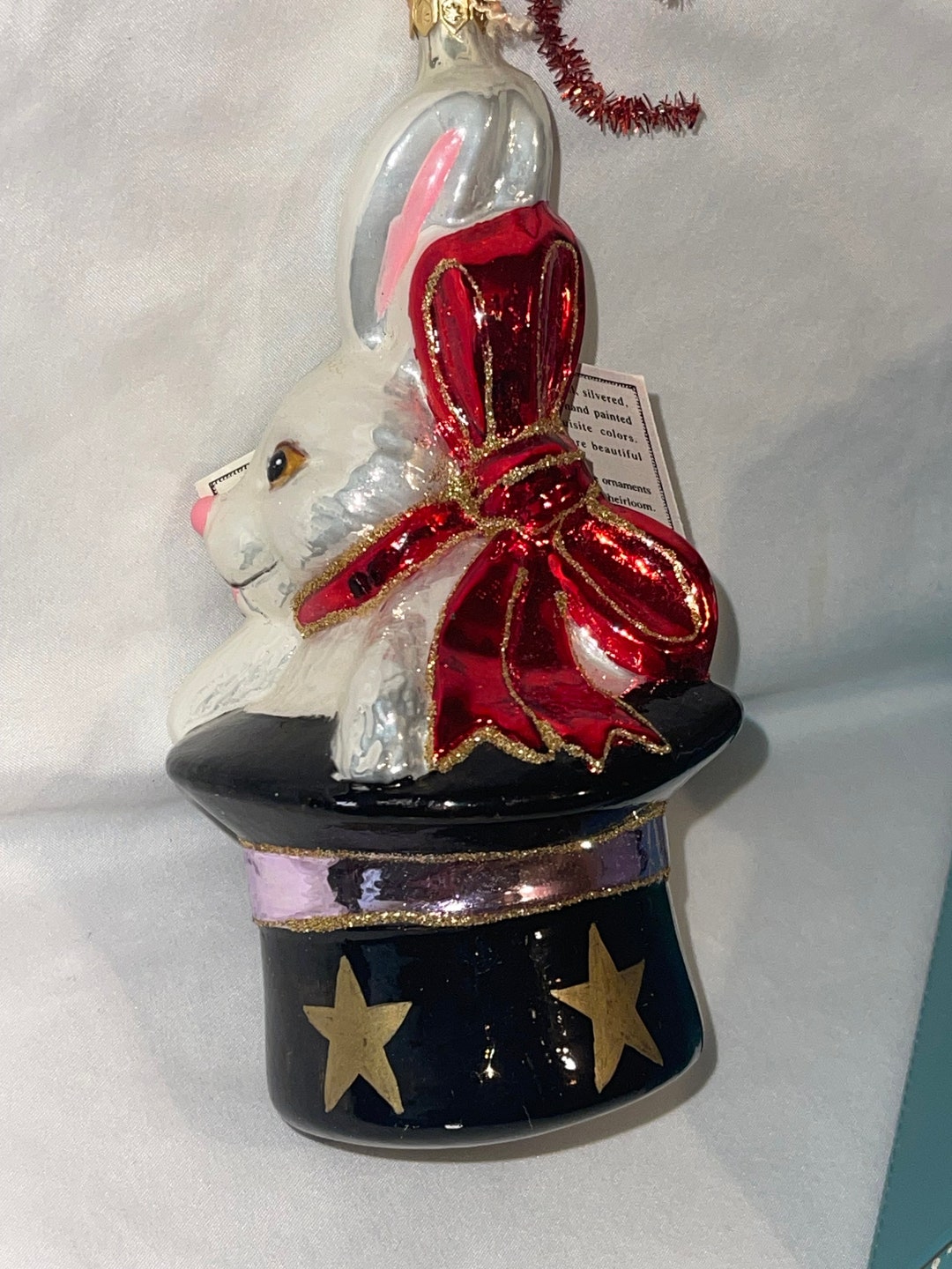 Rare Kurt Adler Polonaise Blown Glass Ornament Magicians Hat Rabbit - Etsy