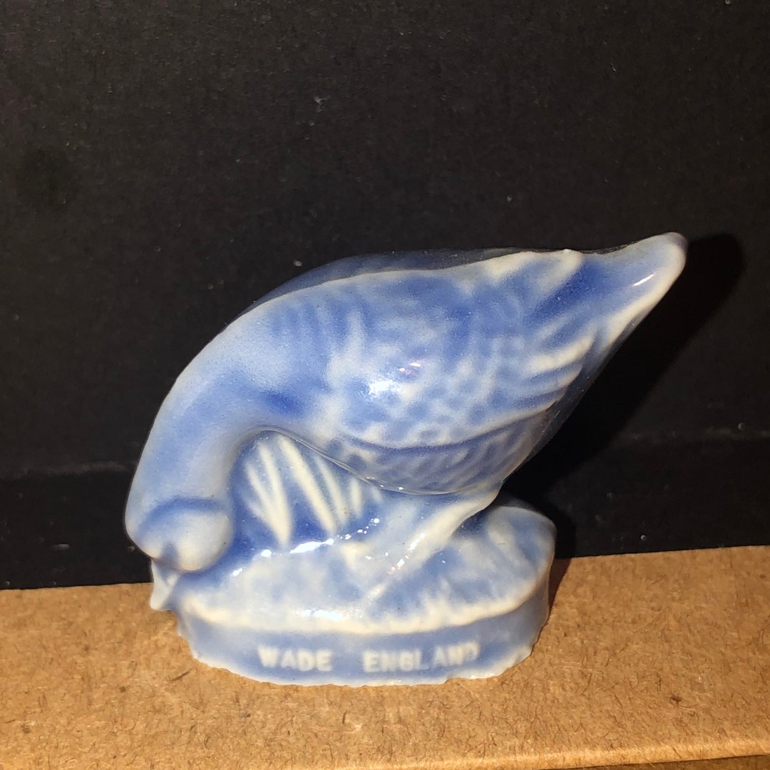 Vintage Tea Rose Wade Figurine Blue Goose or Duck - Etsy