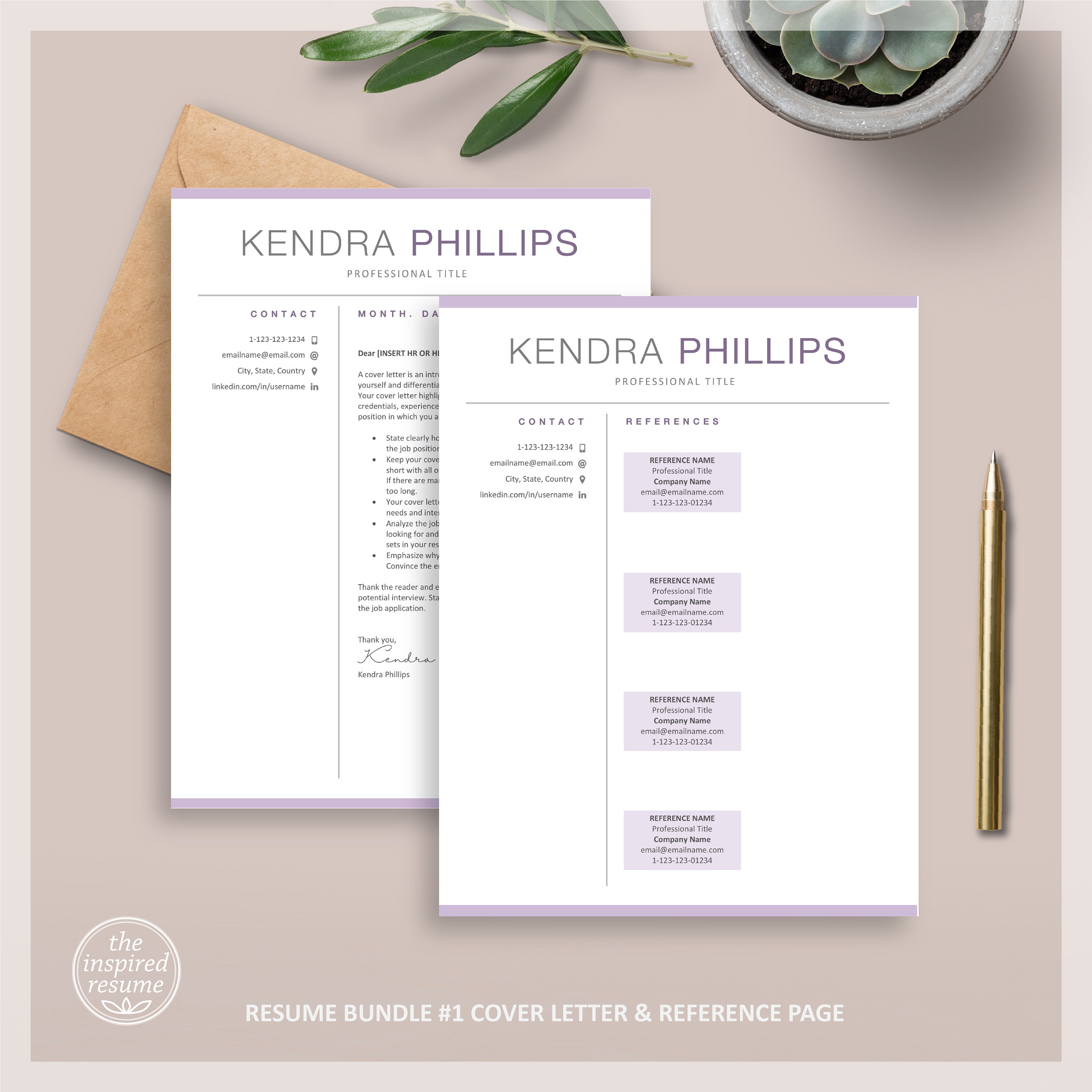 Professional Resume Bundle X3 Executive CV Resumes Modern - Etsy
