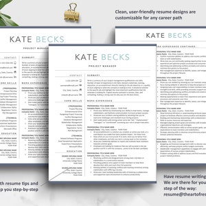 Professional Resume Bundle X3 | Executive CV Resumes | Modern Resumes ...