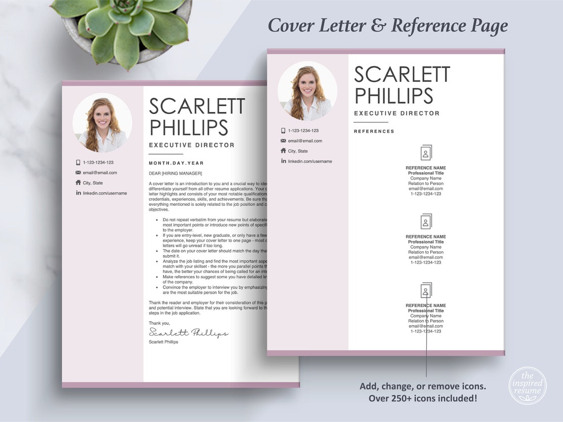 CV Resume Template With Photo CV Template With Profile Picture Creative ...