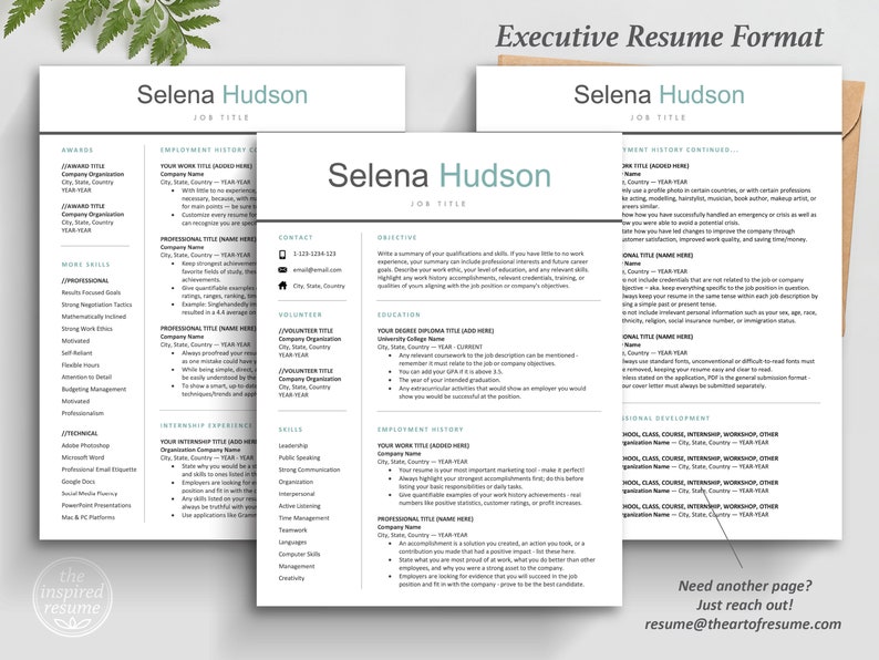 Student Resume, New Grad Resume, College Resume, CV Template, Modern ...