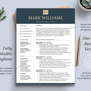 Executive CV Template Bundle Resume Template Design 1 2 3 Page Resume ...