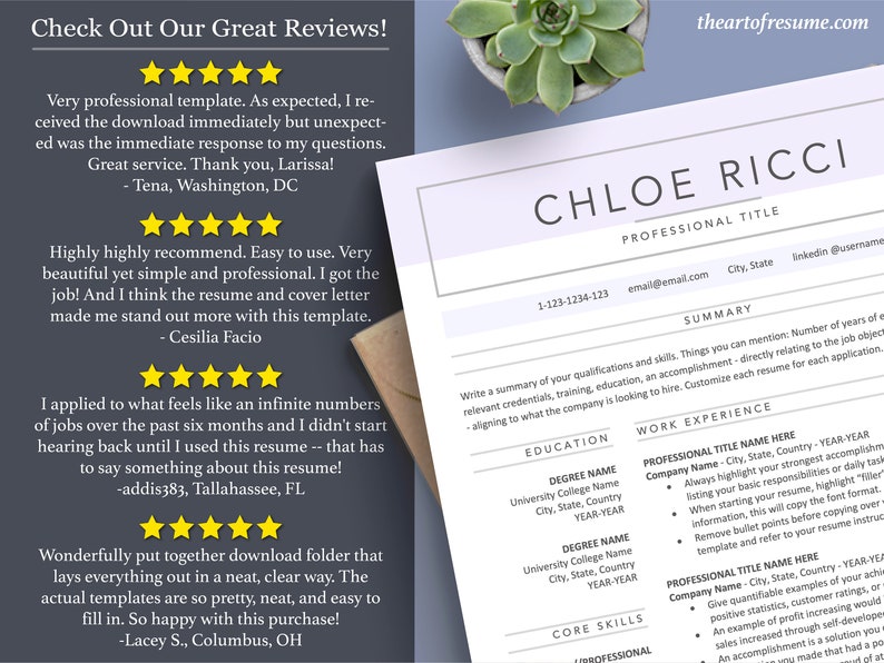 Creative Resume Template, Resume Template Bundle, Modern Resume Design ...