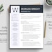 Resume CV Template Google Docs, Word, Mac Pages | Modern Resume, Clean ...