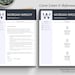 Resume CV Template Google Docs, Word, Mac Pages | Modern Resume, Clean ...