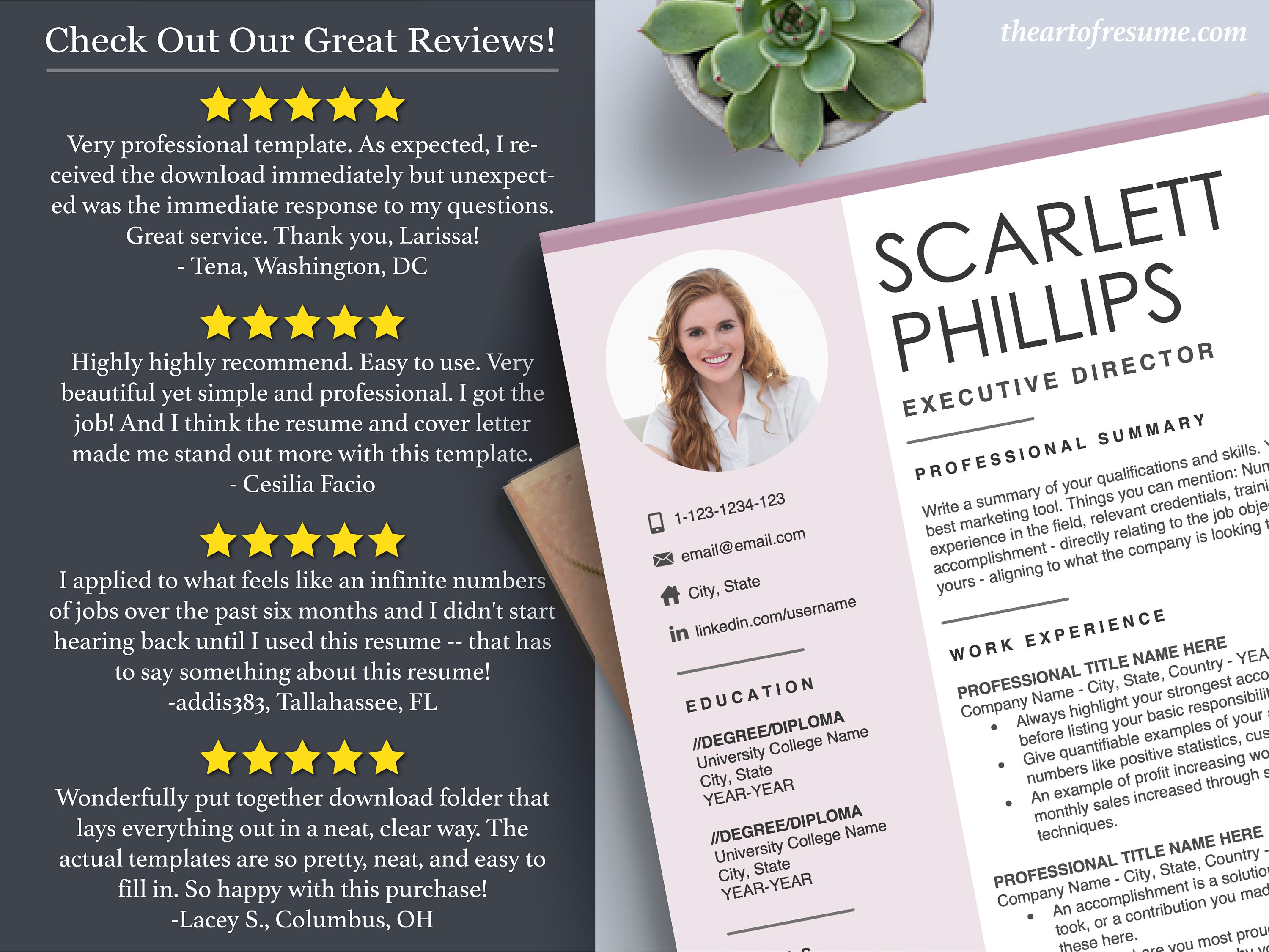 CV Resume Template With Photo CV Template With Profile Picture Creative ...