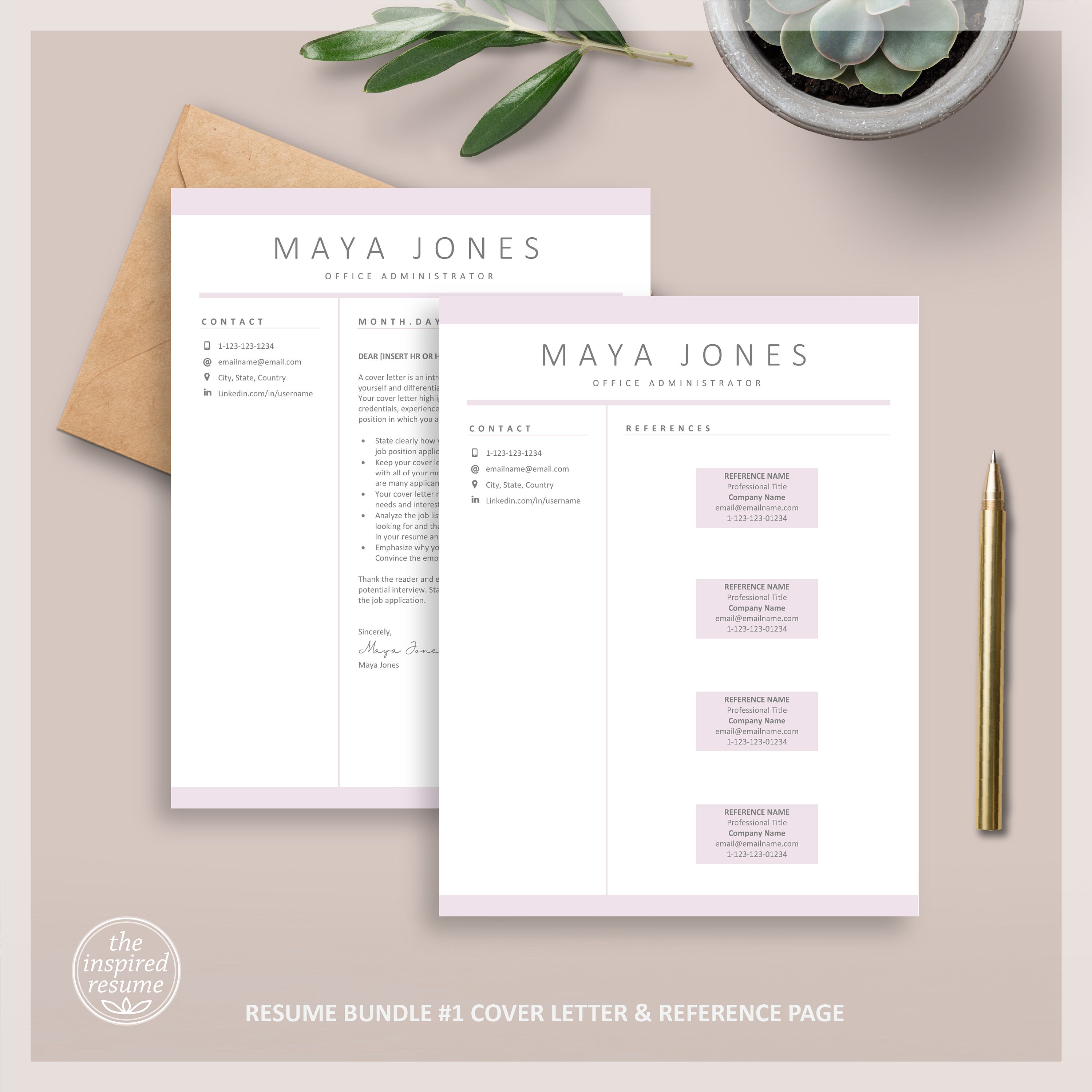 Professional Resume Bundle X3 Executive CV Resumes Modern - Etsy
