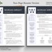 Resume CV Template Google Docs, Word, Mac Pages | Modern Resume, Clean ...
