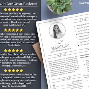 Resume Template Photo, Resume Template Picture, CV Template, Resume ...