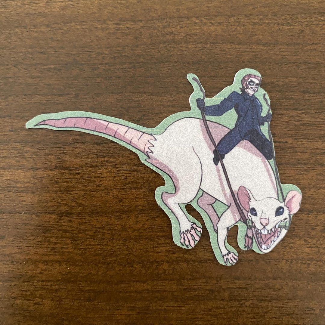Papa Riding Rat Sticker - Etsy