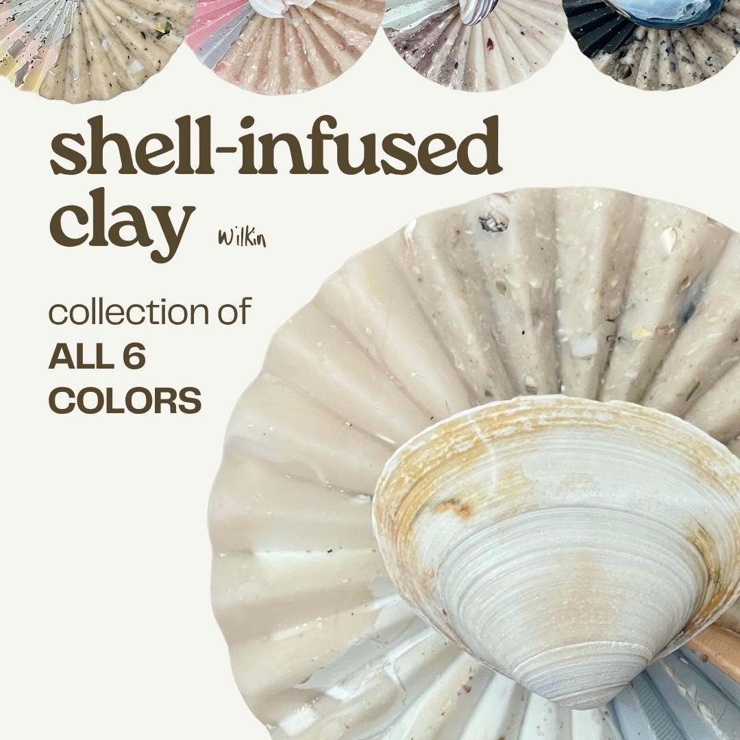 Shell Fragment Polymer Clay Collection: Coastal Artisan Clay (6 Pack ...