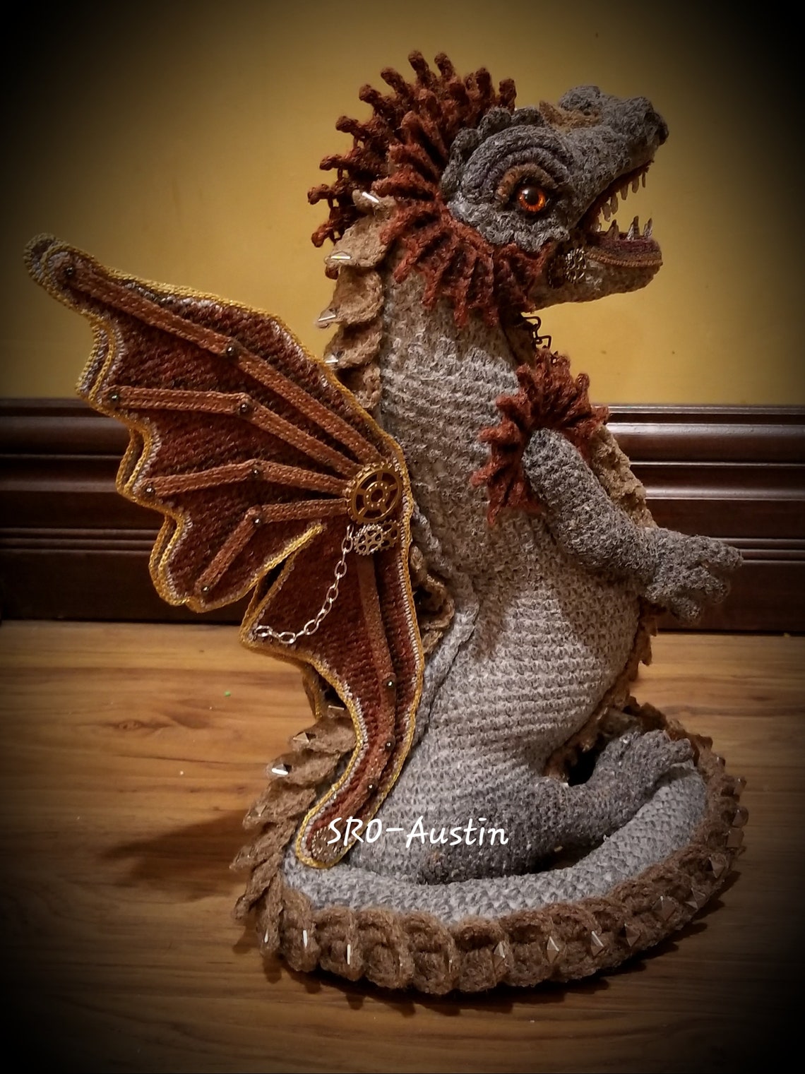 Max, the Magnificent Fantasy Dragon Crocheted Statue - Pattern Only - Etsy