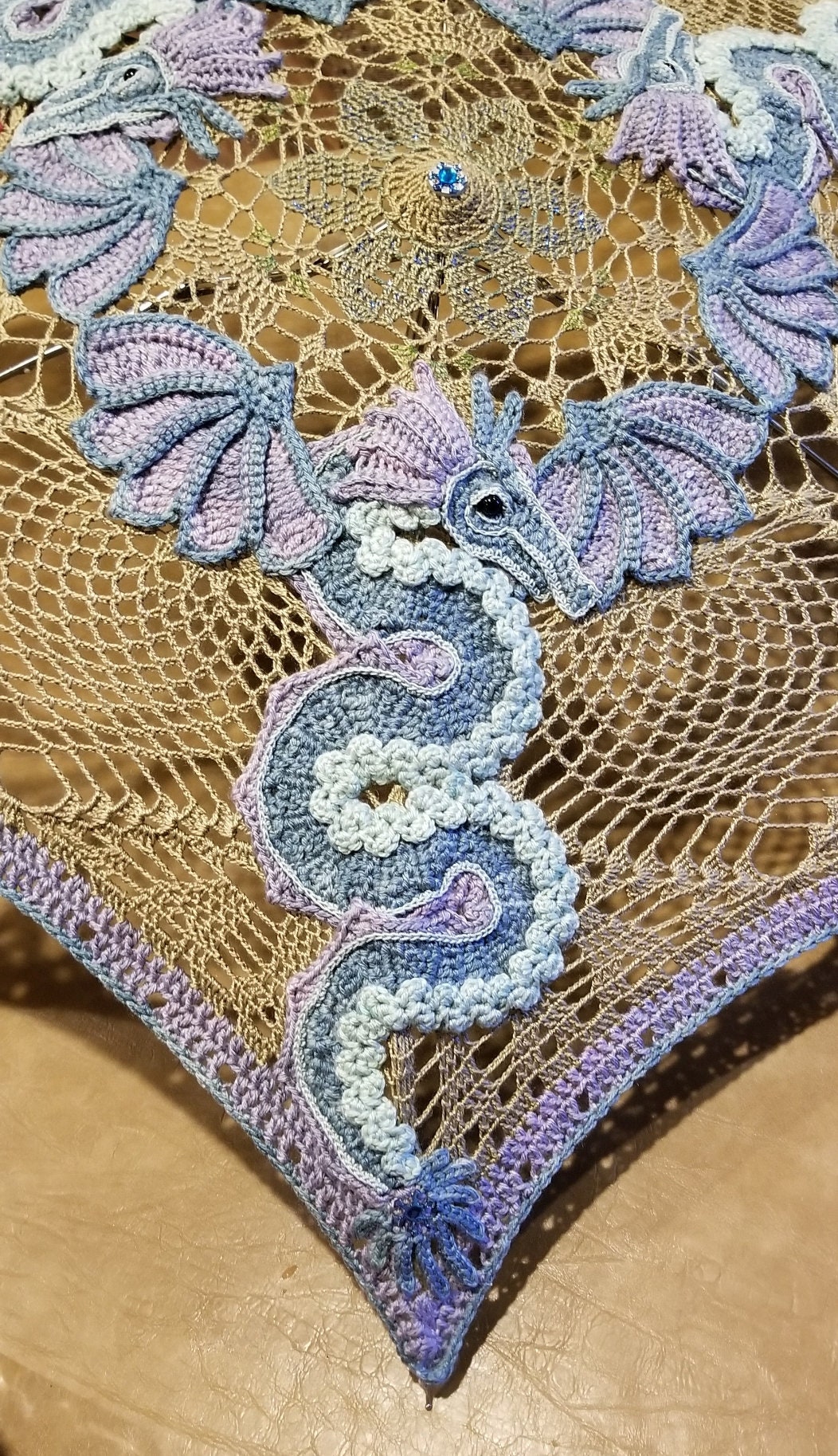 Crochet Dragon Applique - Pattern Only - Etsy