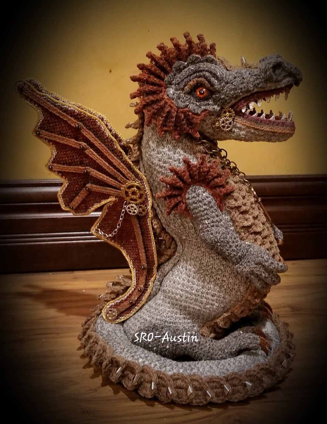 Max, the Magnificent Fantasy Dragon Crocheted Statue - Pattern Only - Etsy