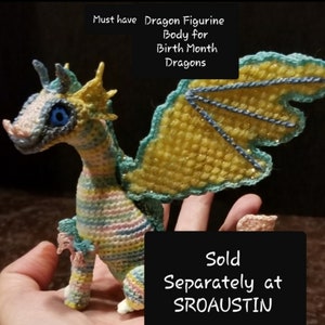 December Birth Month Dragon Supplemental - Pattern Only - Etsy