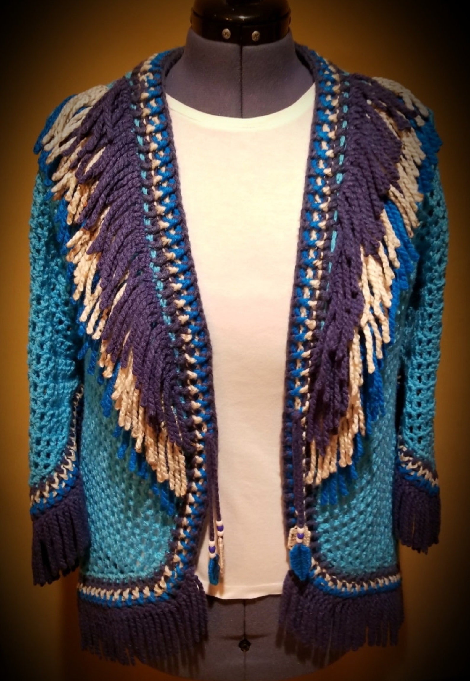 Fab Fringe Jacket Size XS, S, M - Pattern Only - Etsy