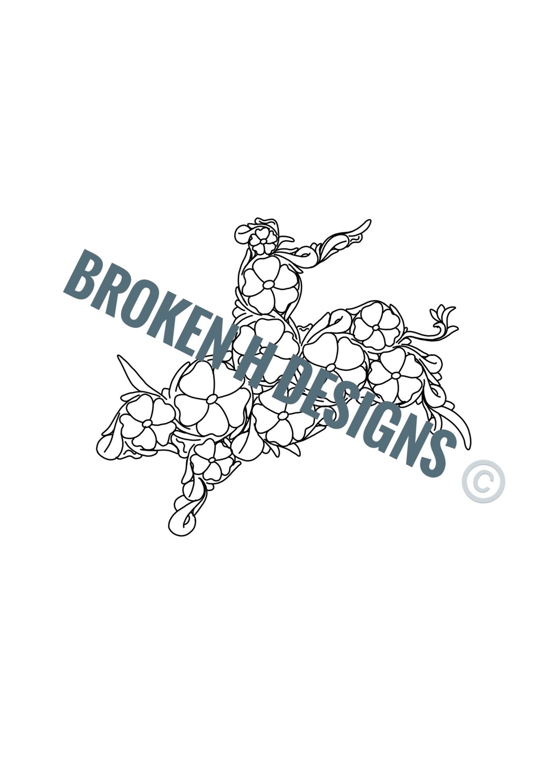 Bull Rider Leather Tooling Pattern No.9 - Etsy