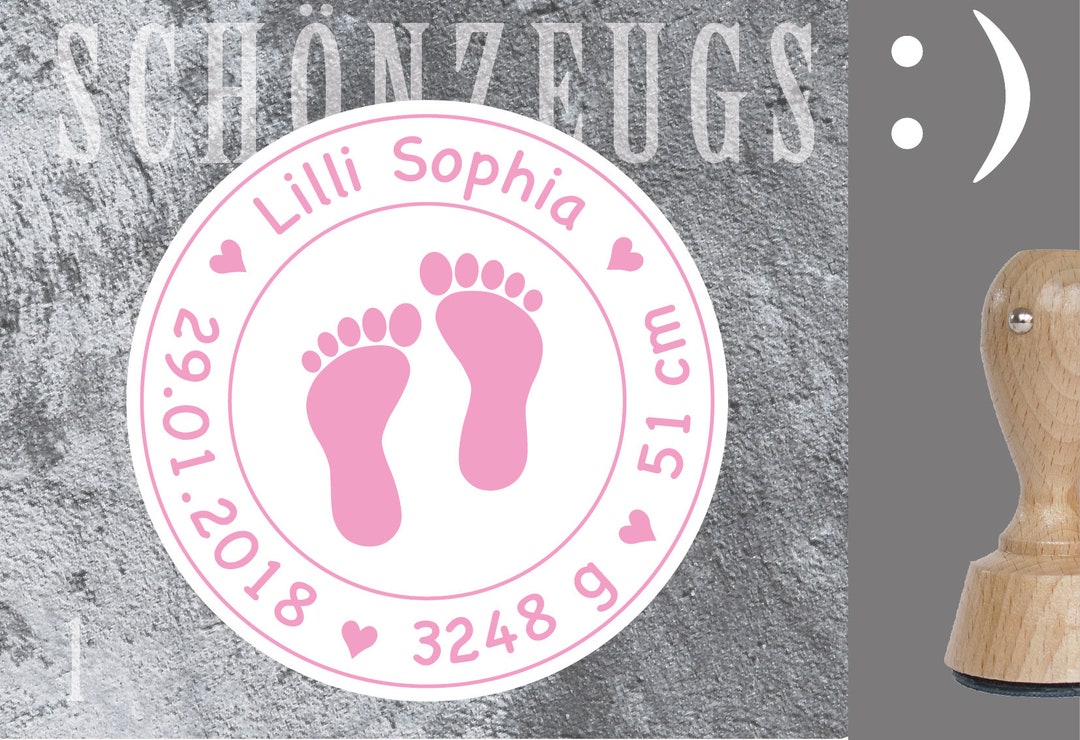 Stamp Baby Feet Hands: Personalised - Etsy