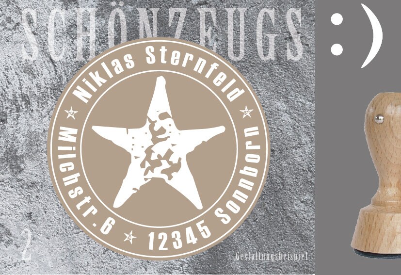 Stamp Star No. 4:) Personalized - Etsy