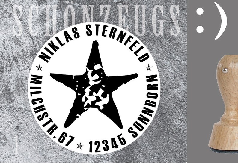 Stamp Star No. 4:) Personalized - Etsy