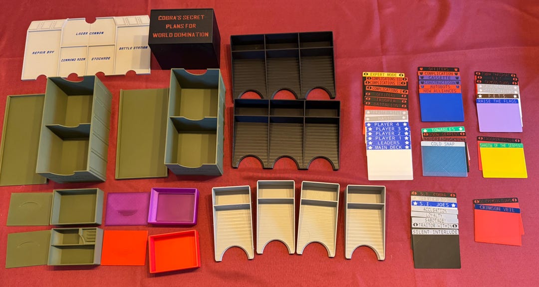 G.I. JOE Deck-building Game™ Compatible Organizer and Trays - Custom ...
