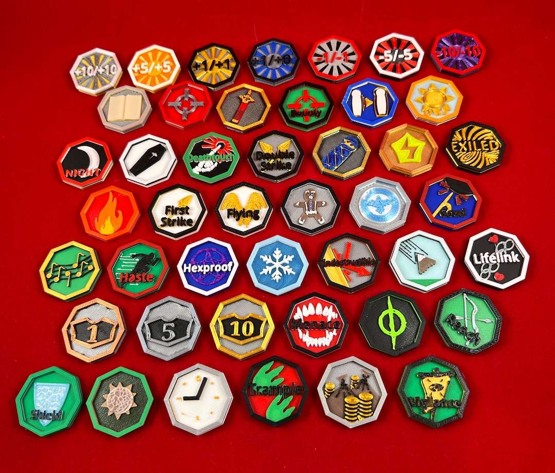 Individual Magic Counters (P-Z) and Storage Compatible With Magic the ...