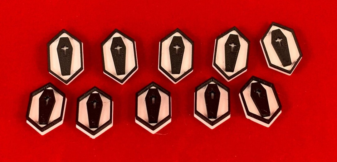 Corpse/death/coffin Counters for Games - Custom Made-3d Printed - Magic ...