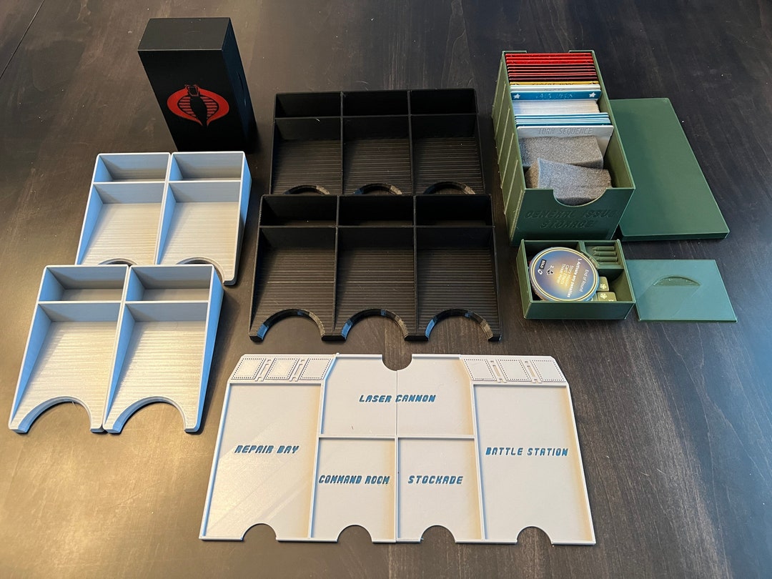 G.I. JOE Deck-building Game™ Compatible Organizer and Trays - Custom ...